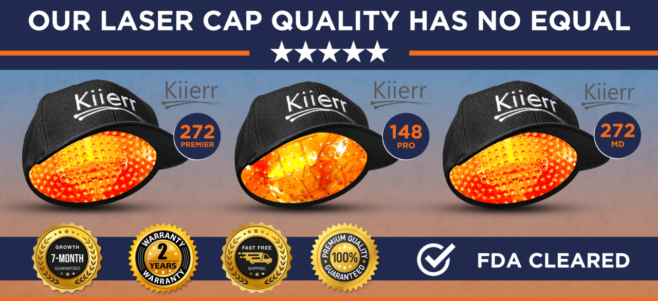Kiierr® - FDA-Cleared Laser Hair Growth Cap for Men & Women